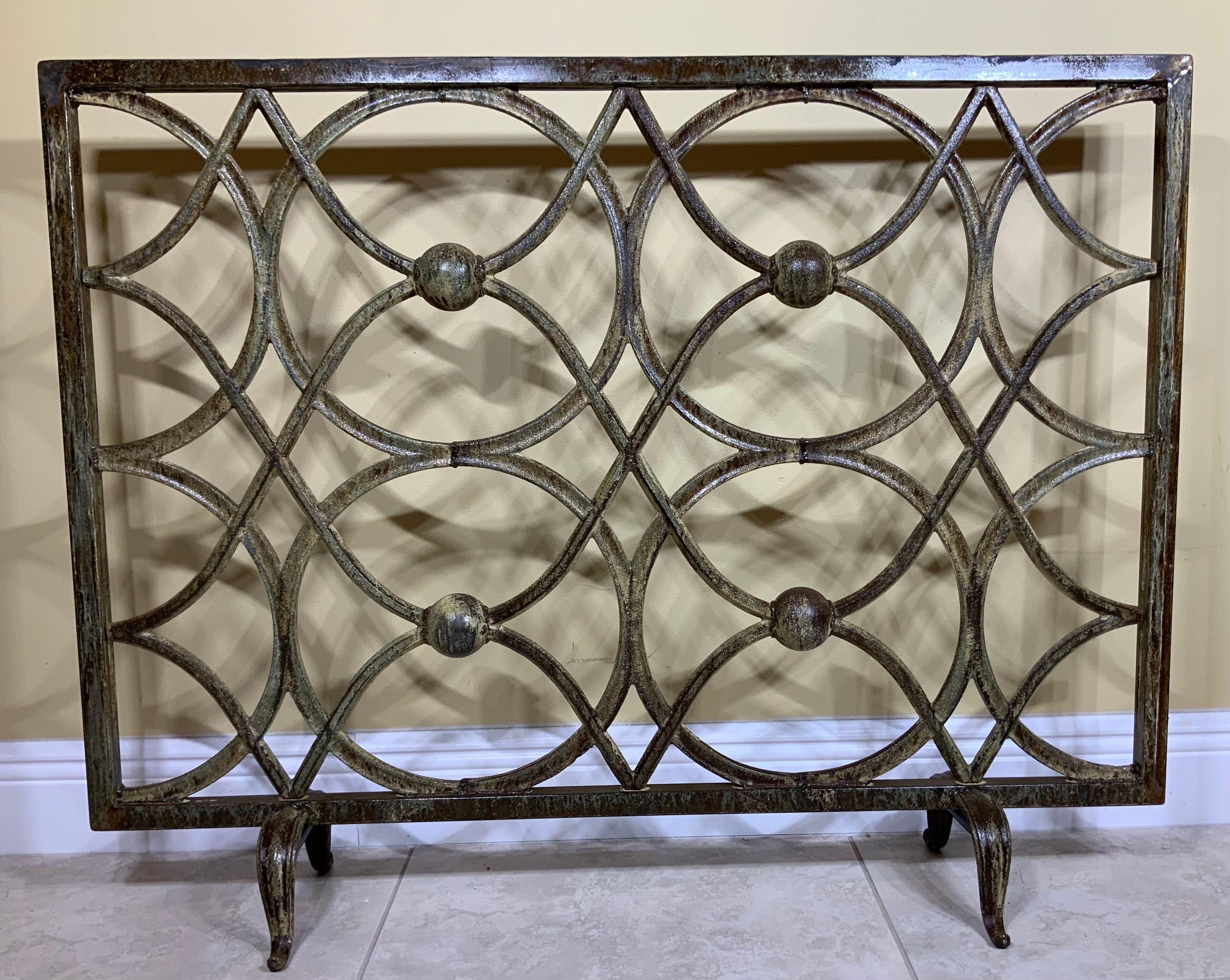 Cast Iron Fireplace Screen at 1stDibs
