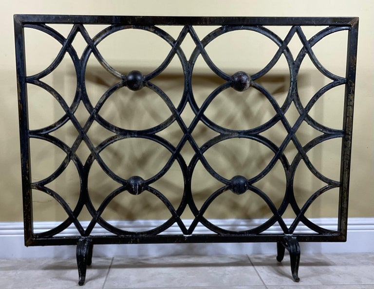 Cast Iron Fireplace Screen For Sale at 1stDibs