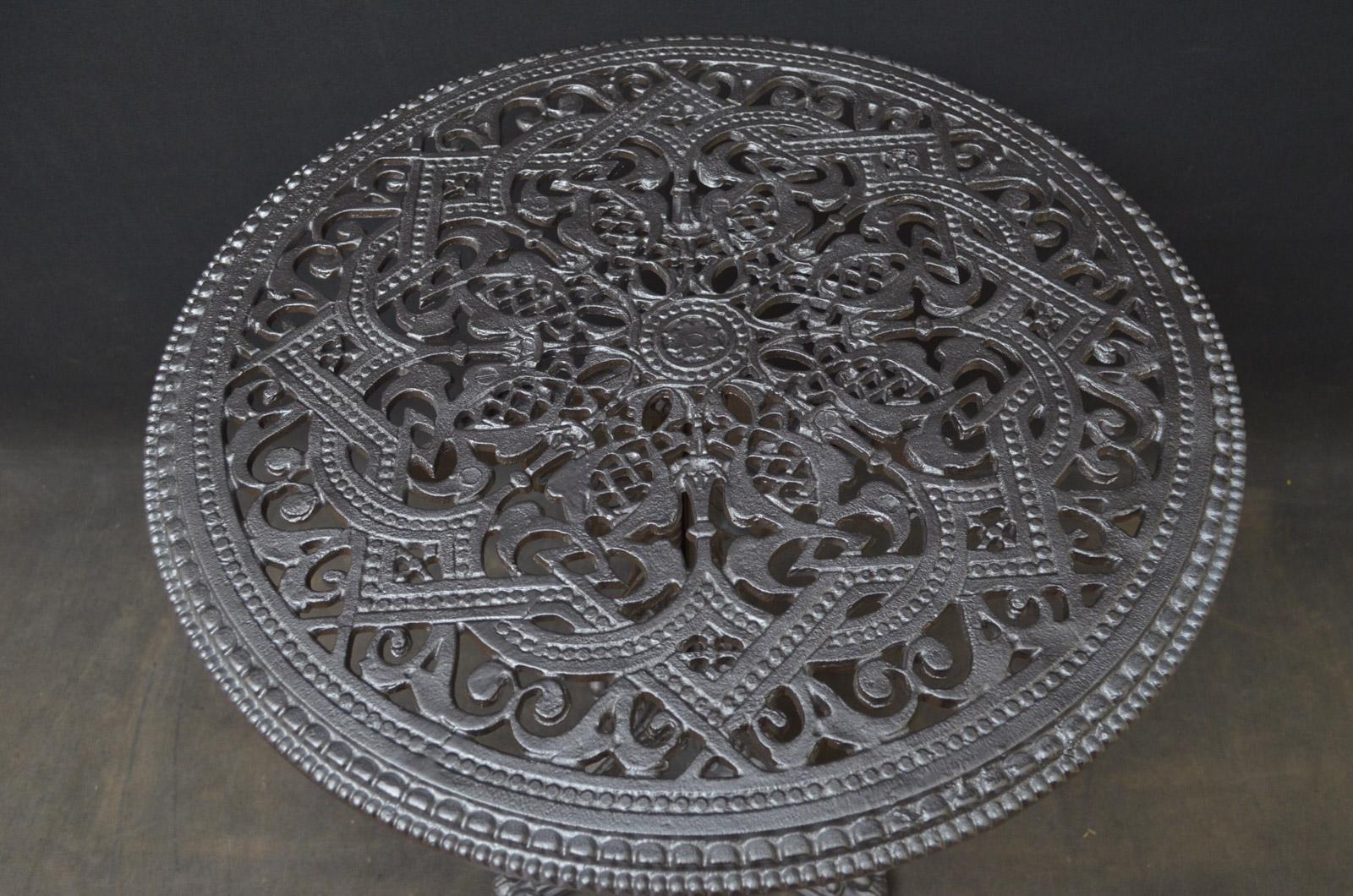 Cast Iron Garden Table at 1stDibs