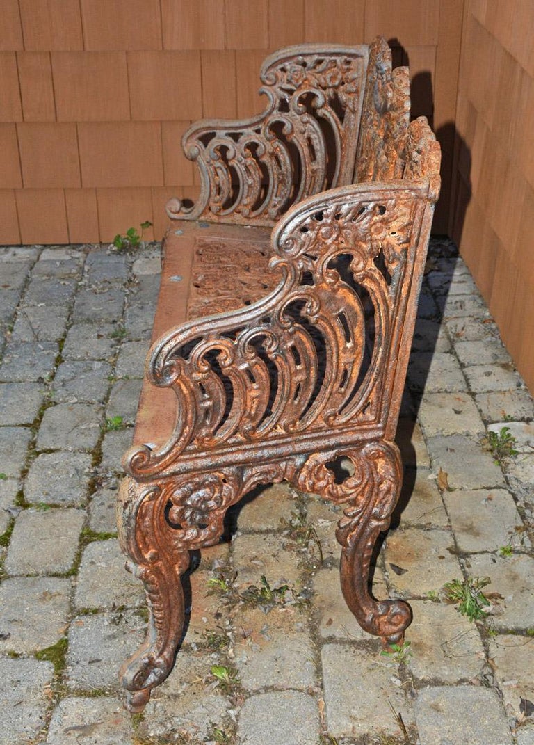 Cast Iron Gothic Style Garden Bench at 1stDibs | gothic garden bench