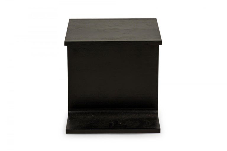 Cast Iron 'I-Beam' End / Side Tables (manner of Ward Bennett) For Sale ...
