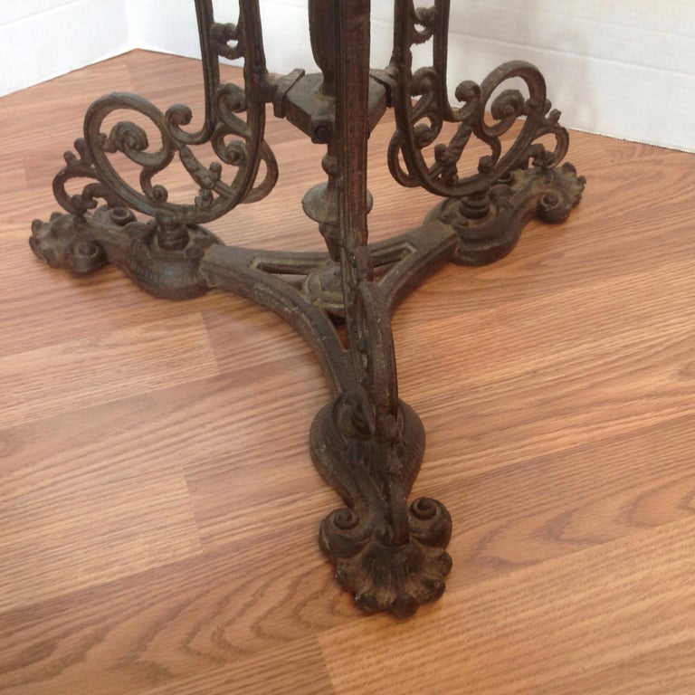 Cast Iron Iron Garden Stand / Table at 1stDibs