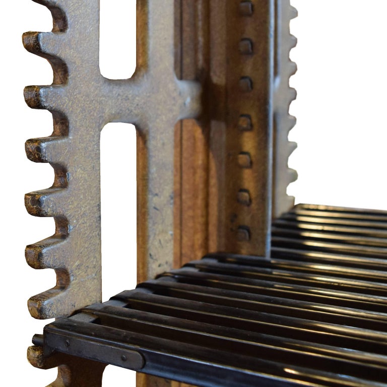 Cast Iron Library Bookshelf by Snead and Co. at 1stDibs