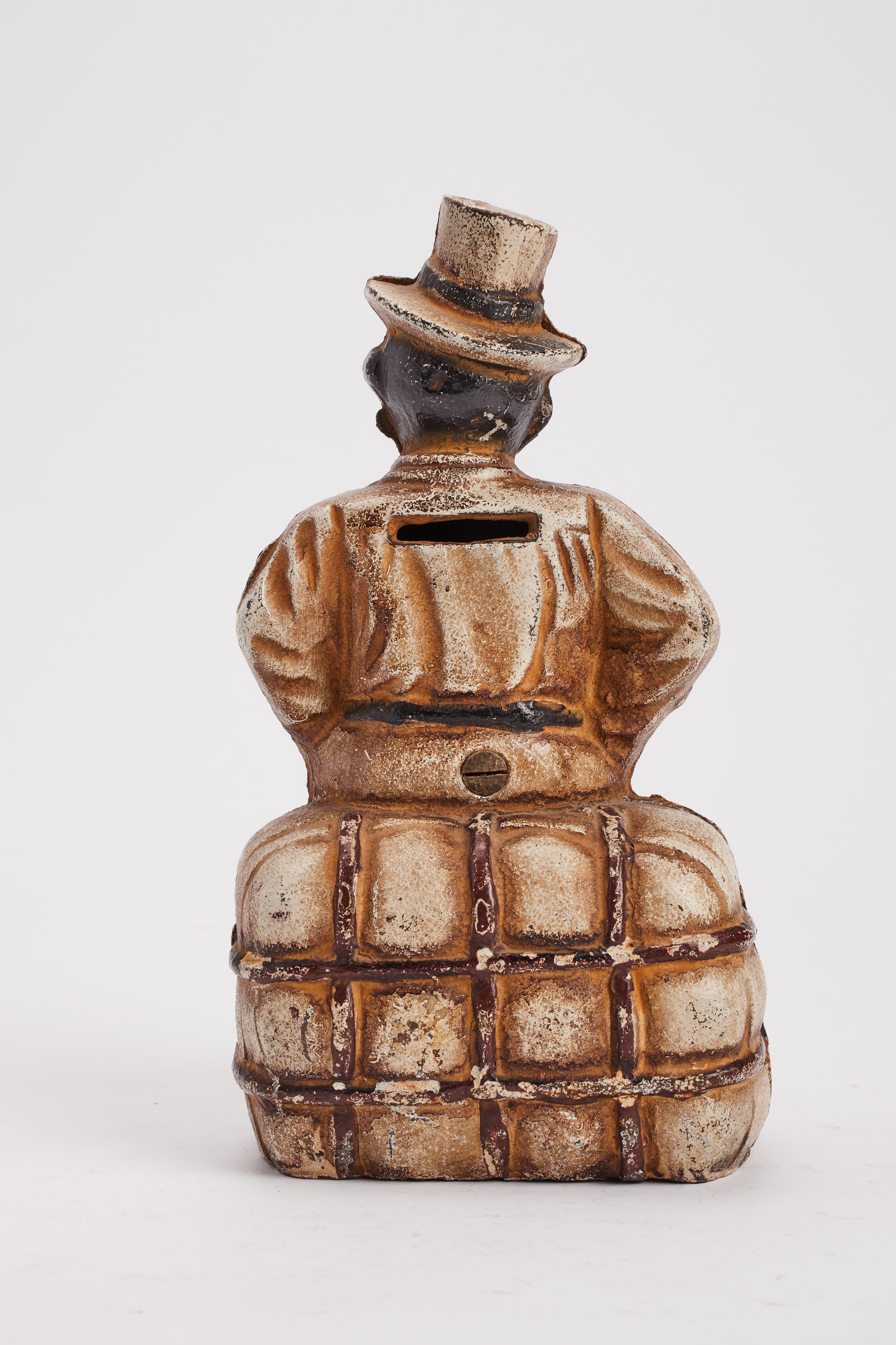 Cast Iron Money Bank, USA, 1920 For Sale at 1stDibs | black man money ...