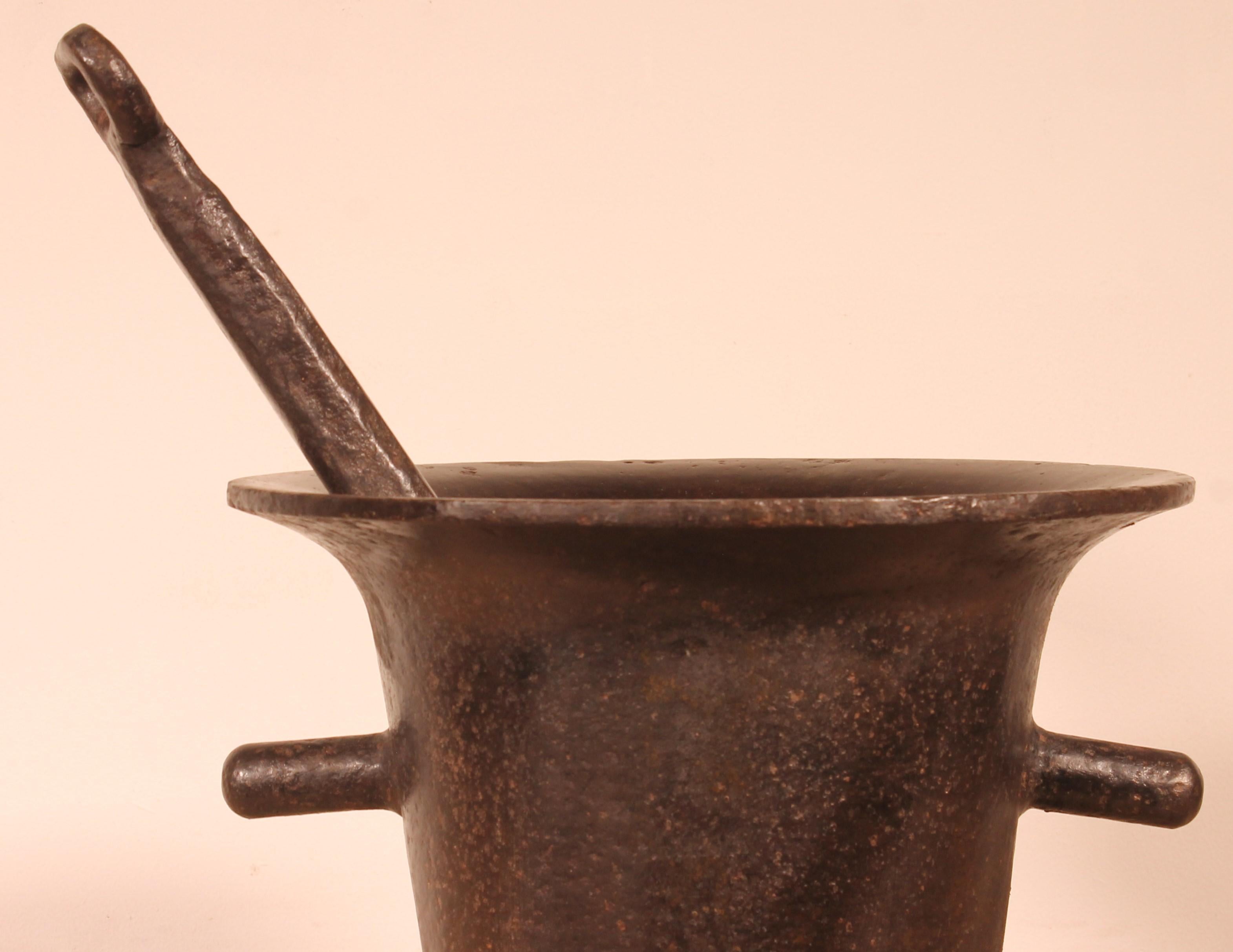 Cast Iron Mortar 16th Century For Sale at 1stDibs