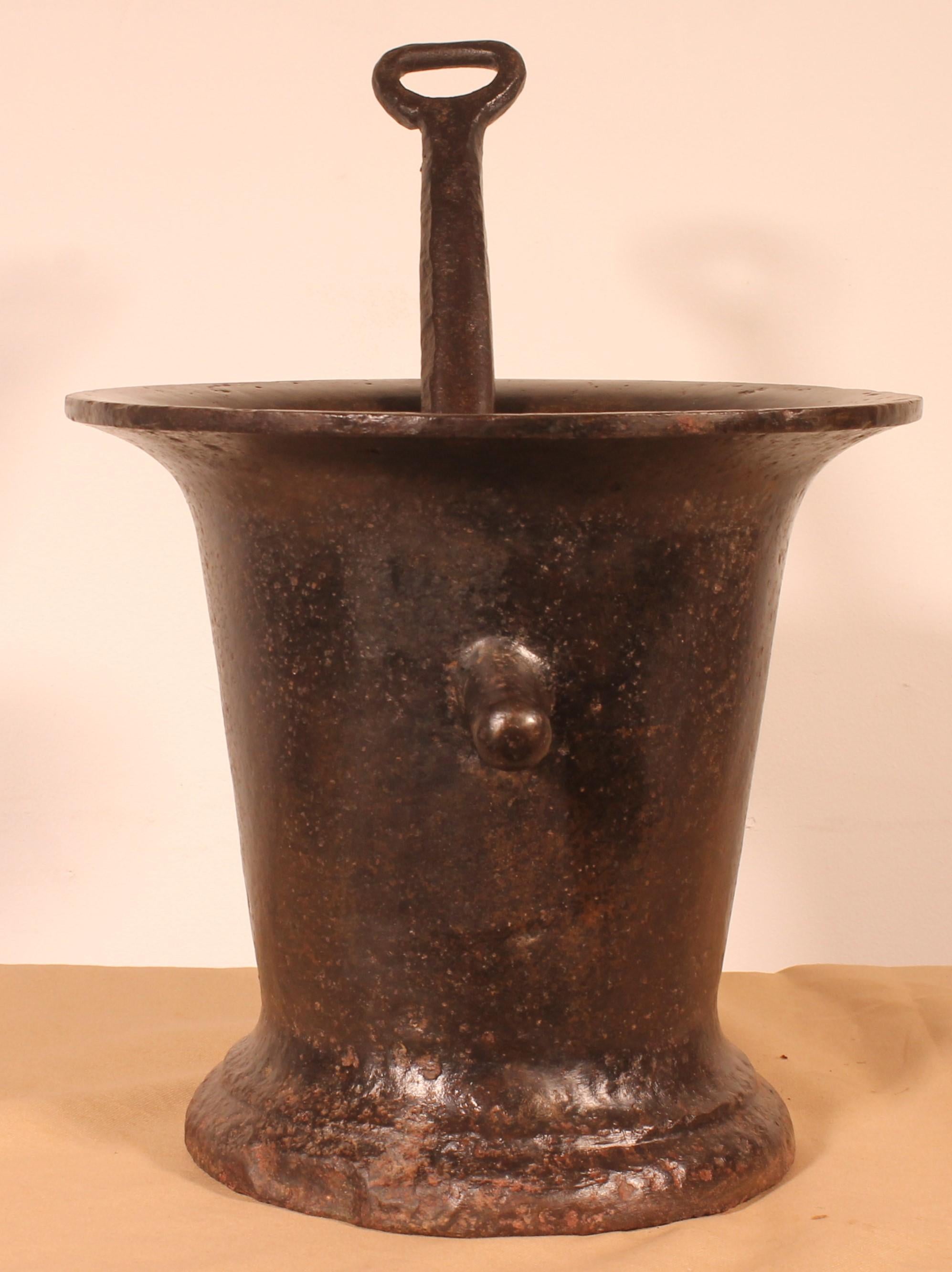 Cast Iron Mortar 16th Century For Sale at 1stDibs