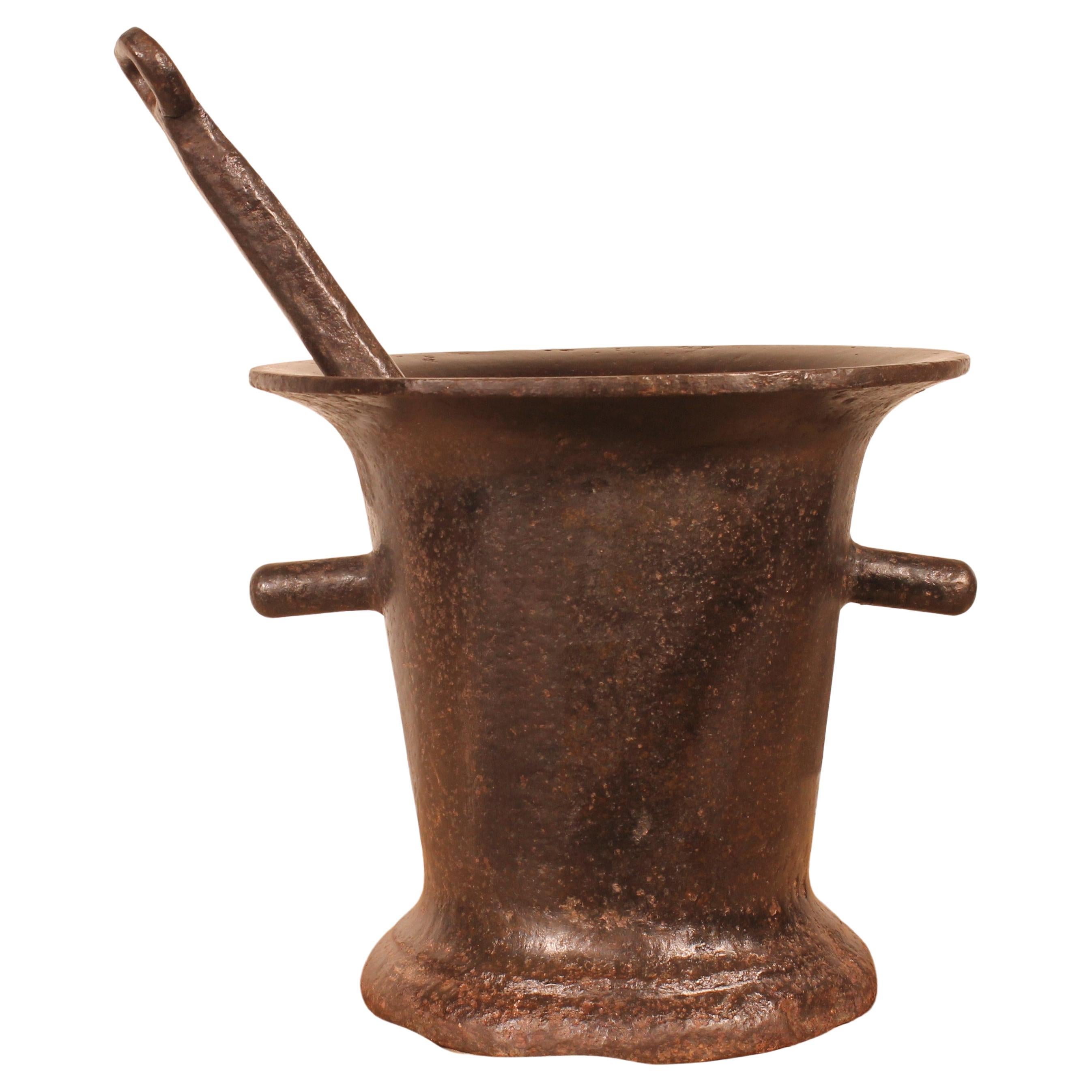 Cast Iron Mortar 16th Century For Sale at 1stDibs