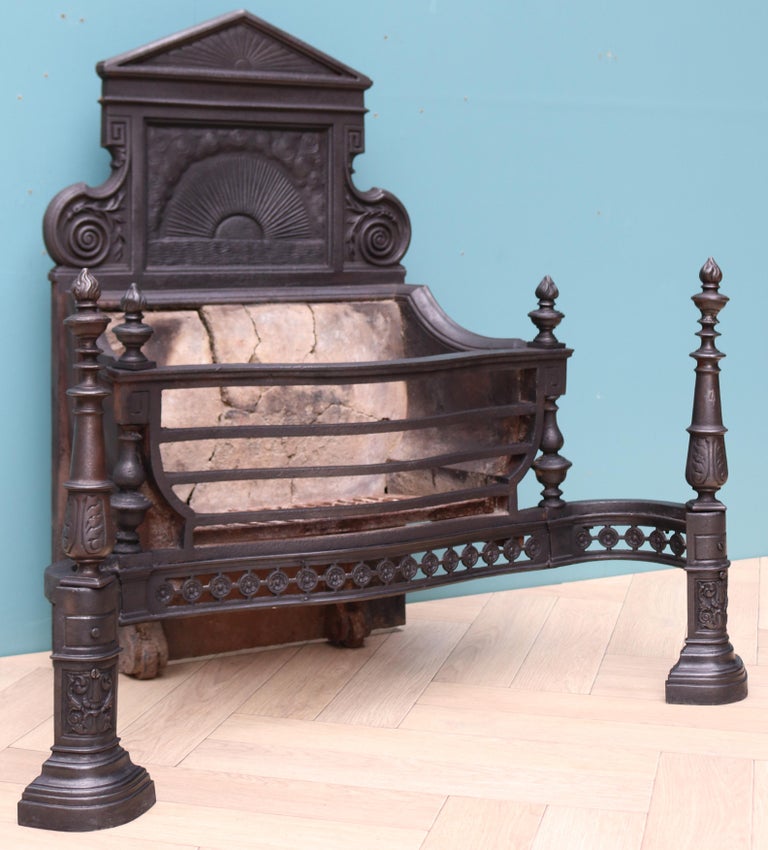 Cast Iron Victorian Fire Grate For Sale at 1stDibs