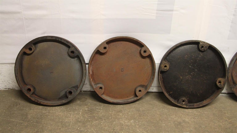 Cast Iron West Side Highway Roundel Medallion Seal Set For Sale at 1stDibs