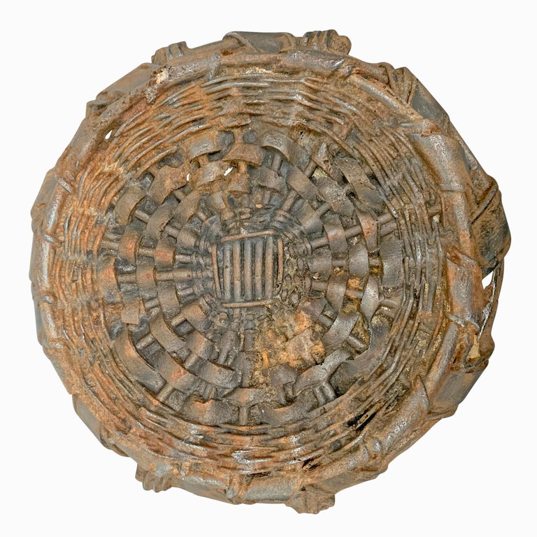 Cast Iron'ic' Basket For Sale at 1stDibs