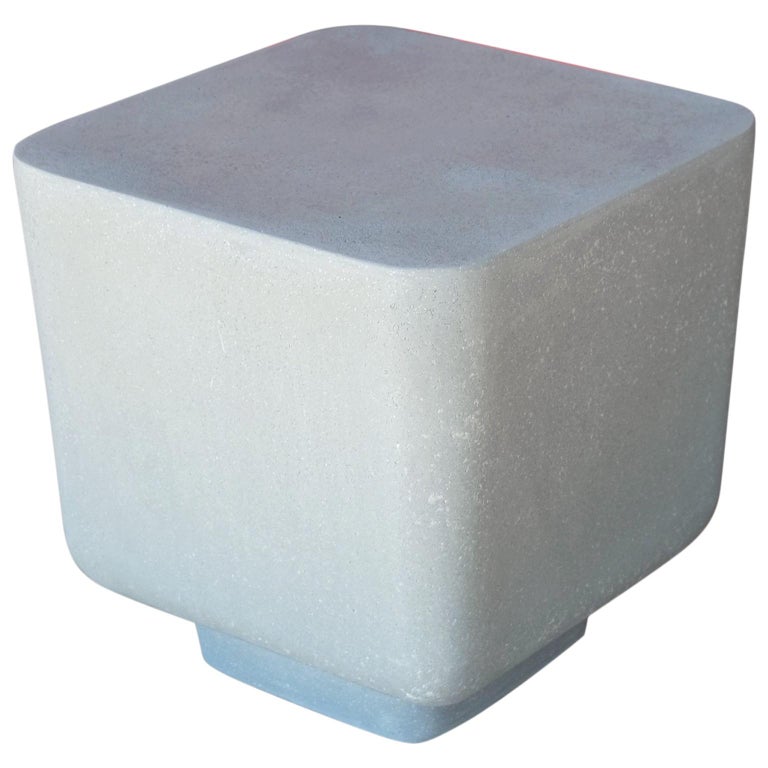 Cast Resin 'Block' Side Table, Keystone Finish by Zachary A. Design For ...