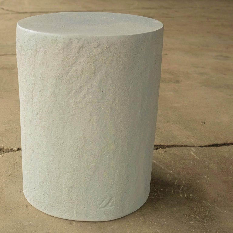 Cast Resin 'Dock' Stool and Side Table, Keystone Finish by Zachary A ...