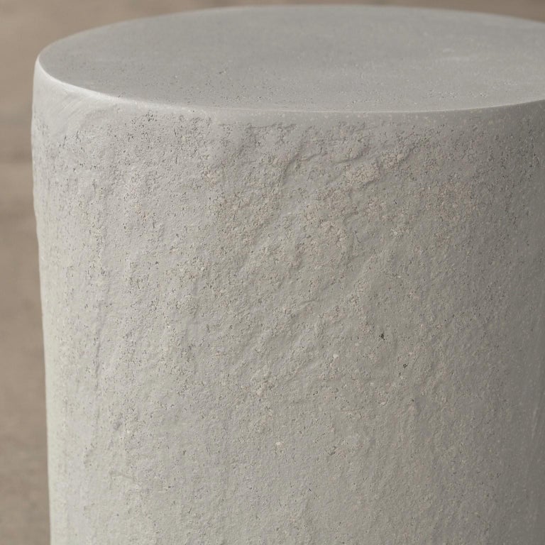 Cast Resin 'Dock' Stool and Side Table, Keystone Finish by Zachary A ...