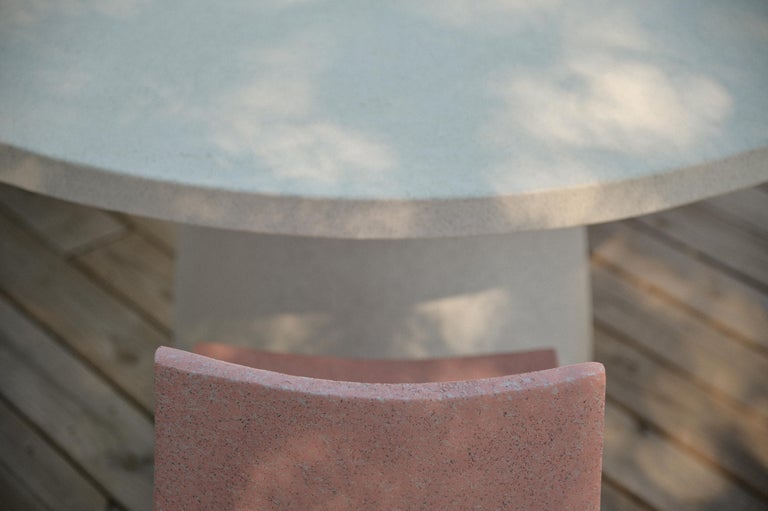 Cast Resin 'Hive' Dining Table, White Stone Finish by Zachary A. Design ...