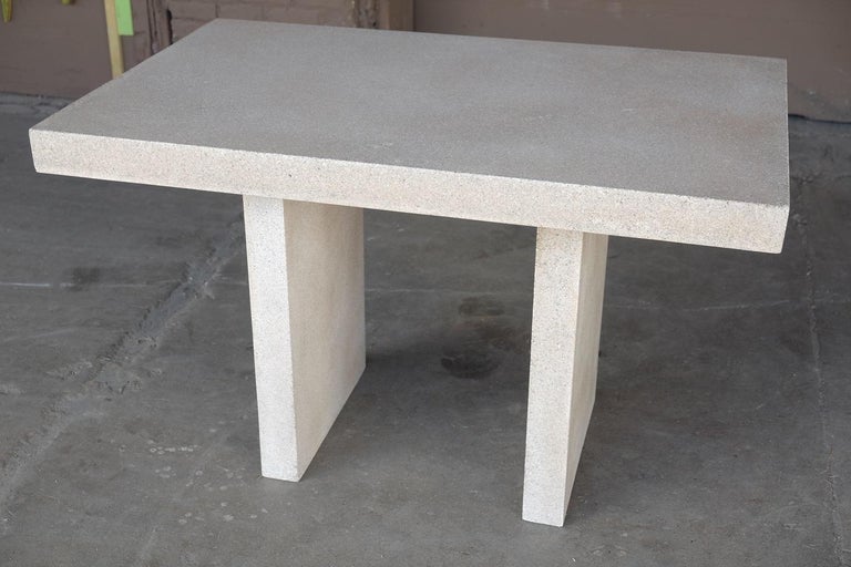 Cast Resin 'Ledge' Dining Table, Aged Stone Finish by Zachary A. Design ...