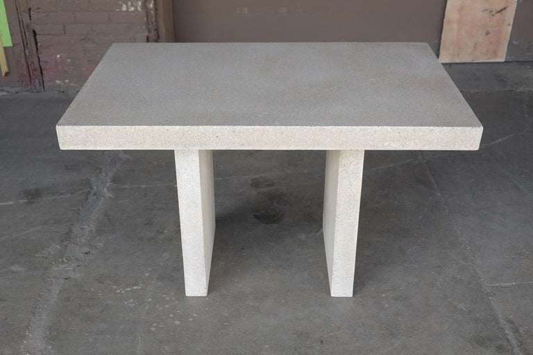 Cast Resin 'Ledge' Dining Table, Aged Stone Finish by Zachary A. Design ...