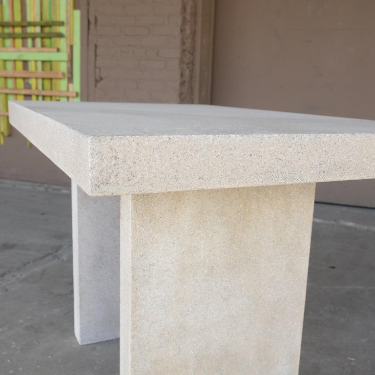 Cast Resin 'Ledge' Dining Table, Aged Stone Finish by Zachary A. Design ...