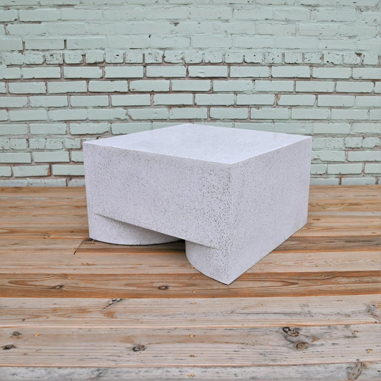 Cast Resin 'Low Brow' Table, Natural Stone Finish by Zachary A. Design ...