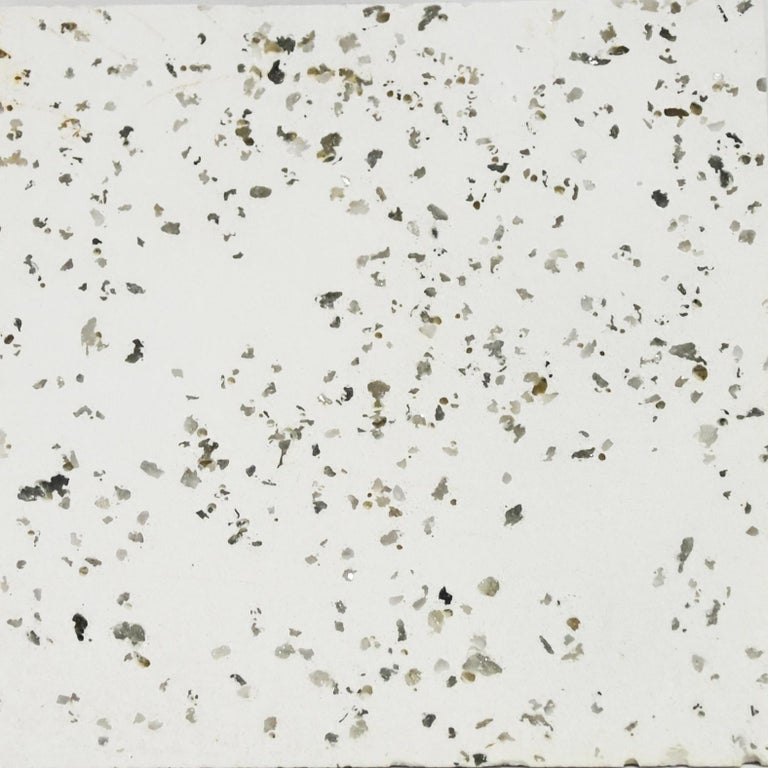 Cast Resin 'Millstone' Low Table, White Stone Finish by Zachary A ...