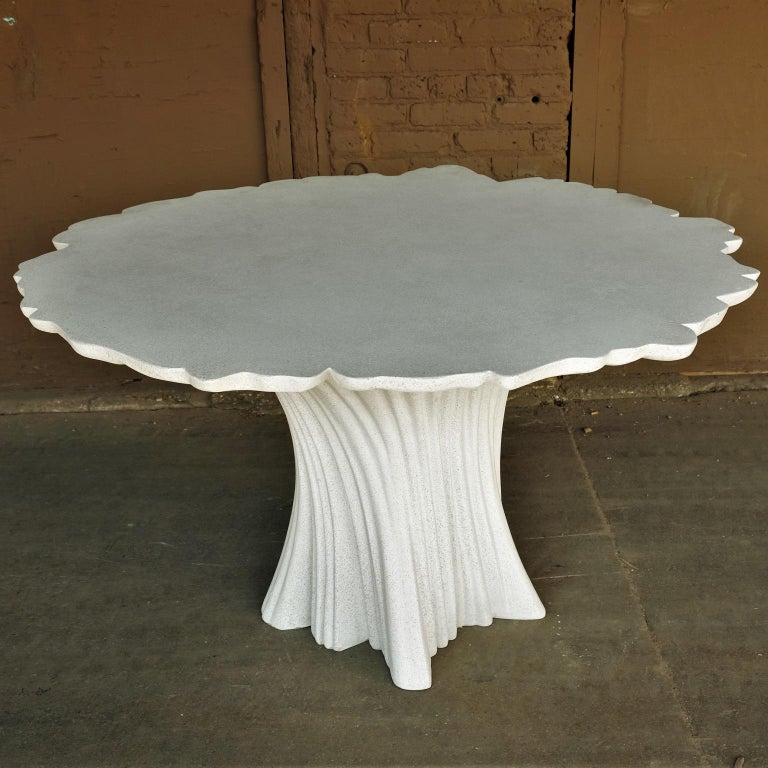Cast Resin 'Perennial Cypress' Dining Table, White Stone by Zachary A ...