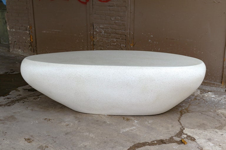 Cast Resin 'River Rock' Coffee Table Natural Stone Finish by Zachary A ...