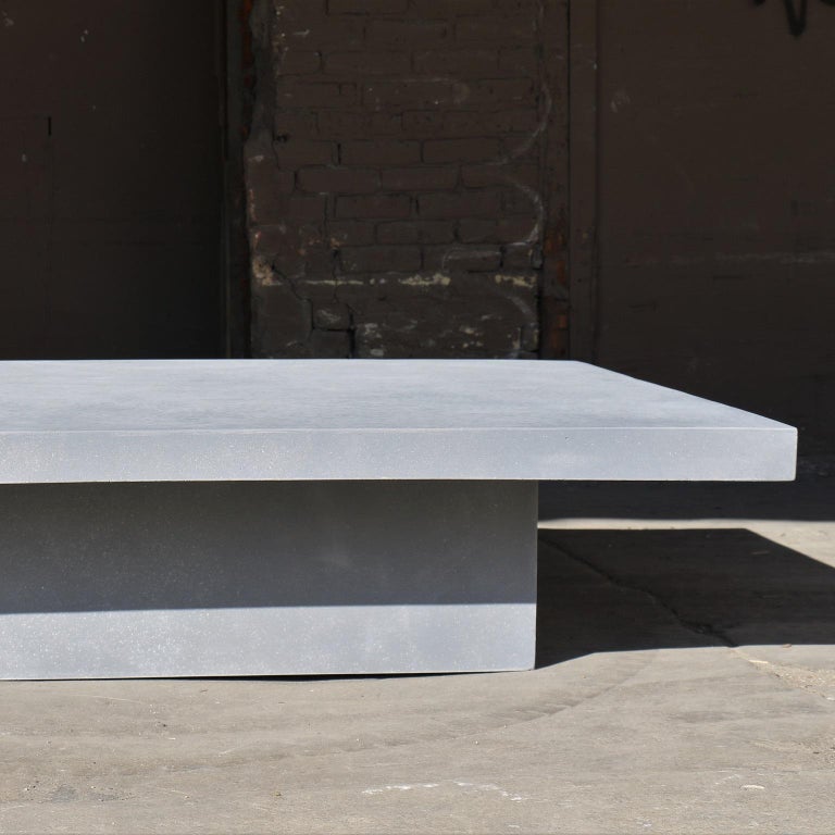 Cast Resin 'Slab' Low Table, Keystone Finish by Zachary A. Design For ...
