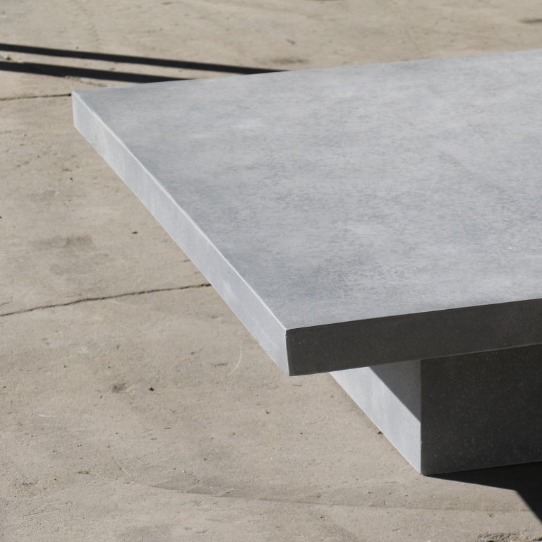 Cast Resin 'Slab' Low Table, Keystone Finish by Zachary A. Design For ...