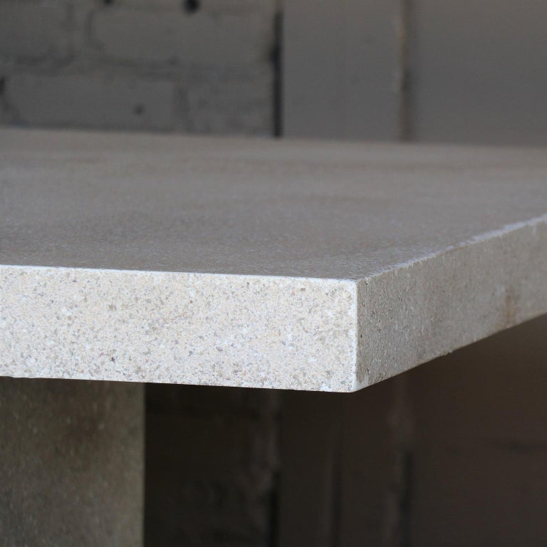 Cast Resin 'Slab' Dining Table, Aged Finish by Zachary A. Design For ...