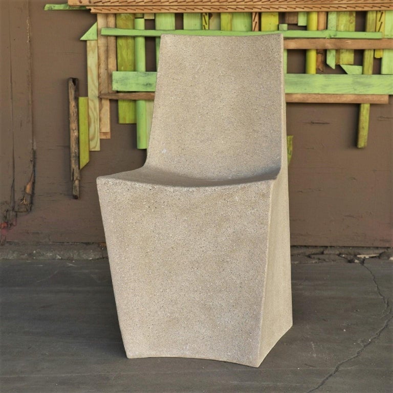 Cast Resin 'Stone' Dining Chair, Aged Stone Finish by Zachary A. Design ...
