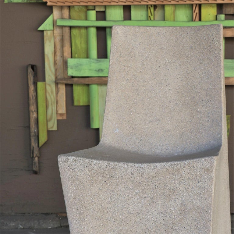 Cast Resin 'Stone' Dining Chair, Aged Stone Finish by Zachary A. Design ...