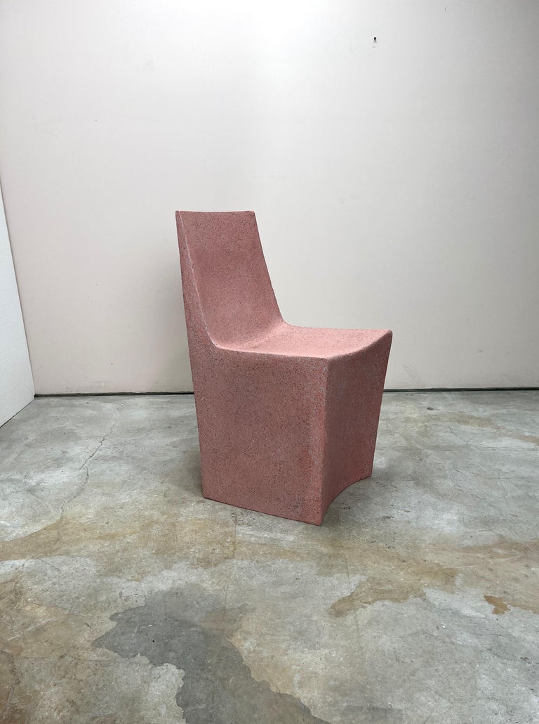 Cast Resin 'Stone' Dining Chair, Snap Dragon Pink Finish by Zachary A ...