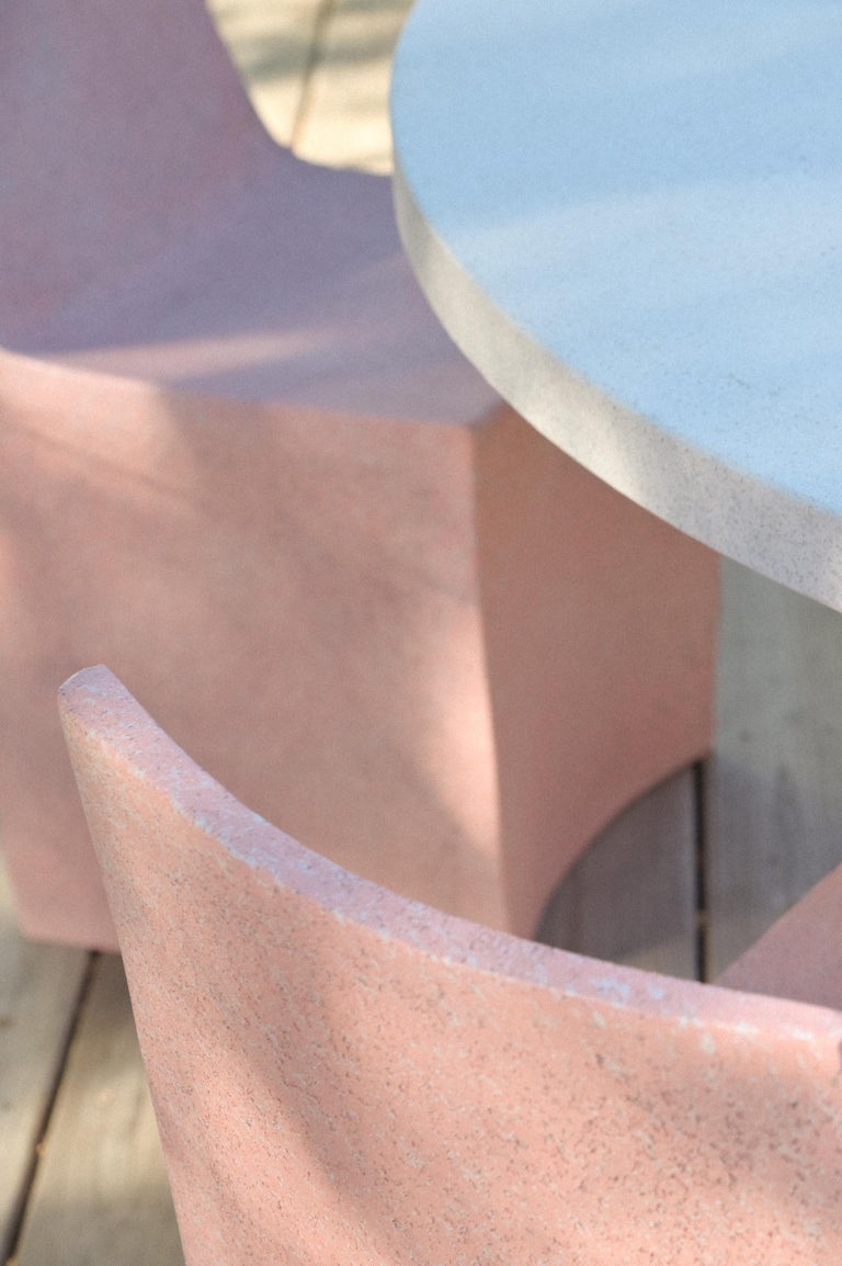 Cast Resin 'Stone' Dining Chair, Snap Dragon Pink Finish by Zachary A ...
