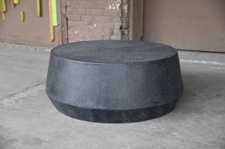 Cast Resin 'Tom' Low Table, Coal Stone Finish by Zachary A. Design For ...