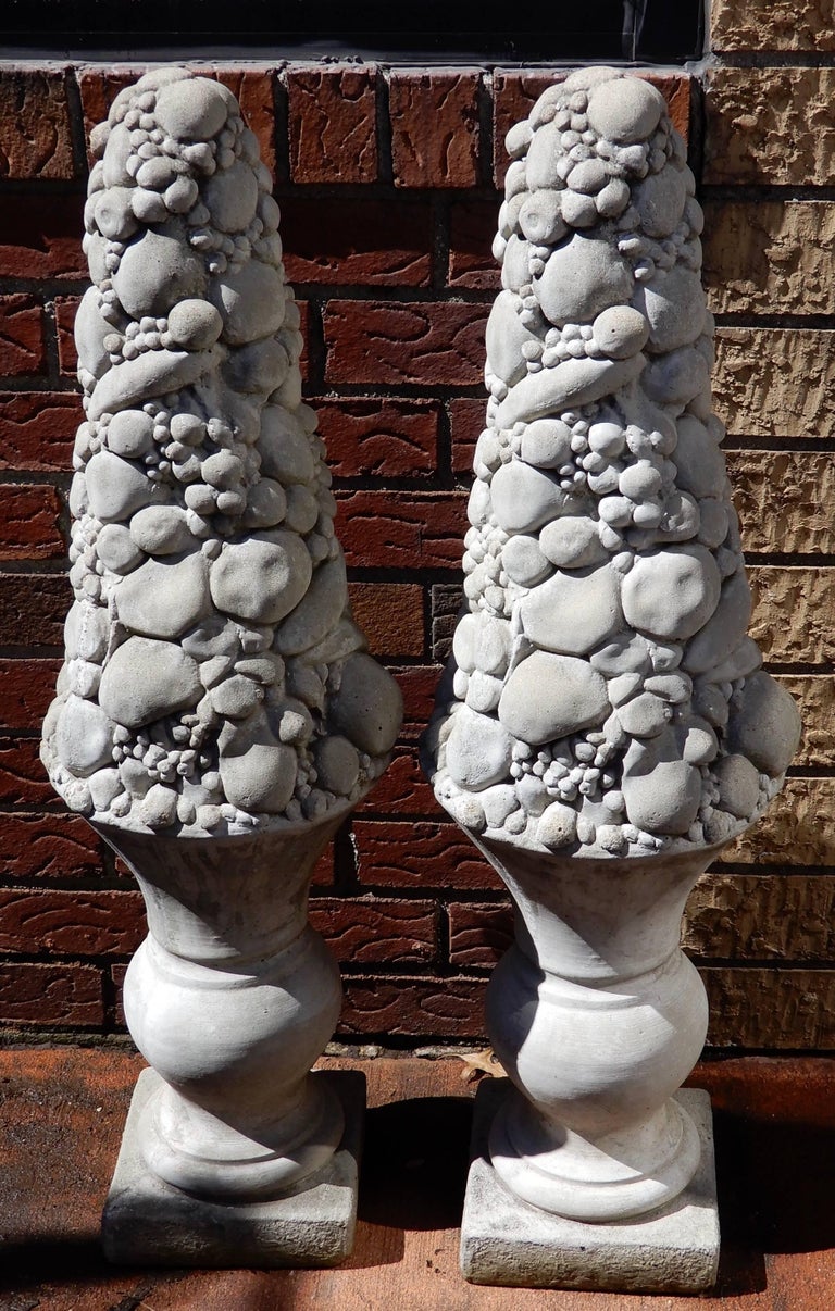 Cast Stone Columns or Topiaries For Sale at 1stDibs