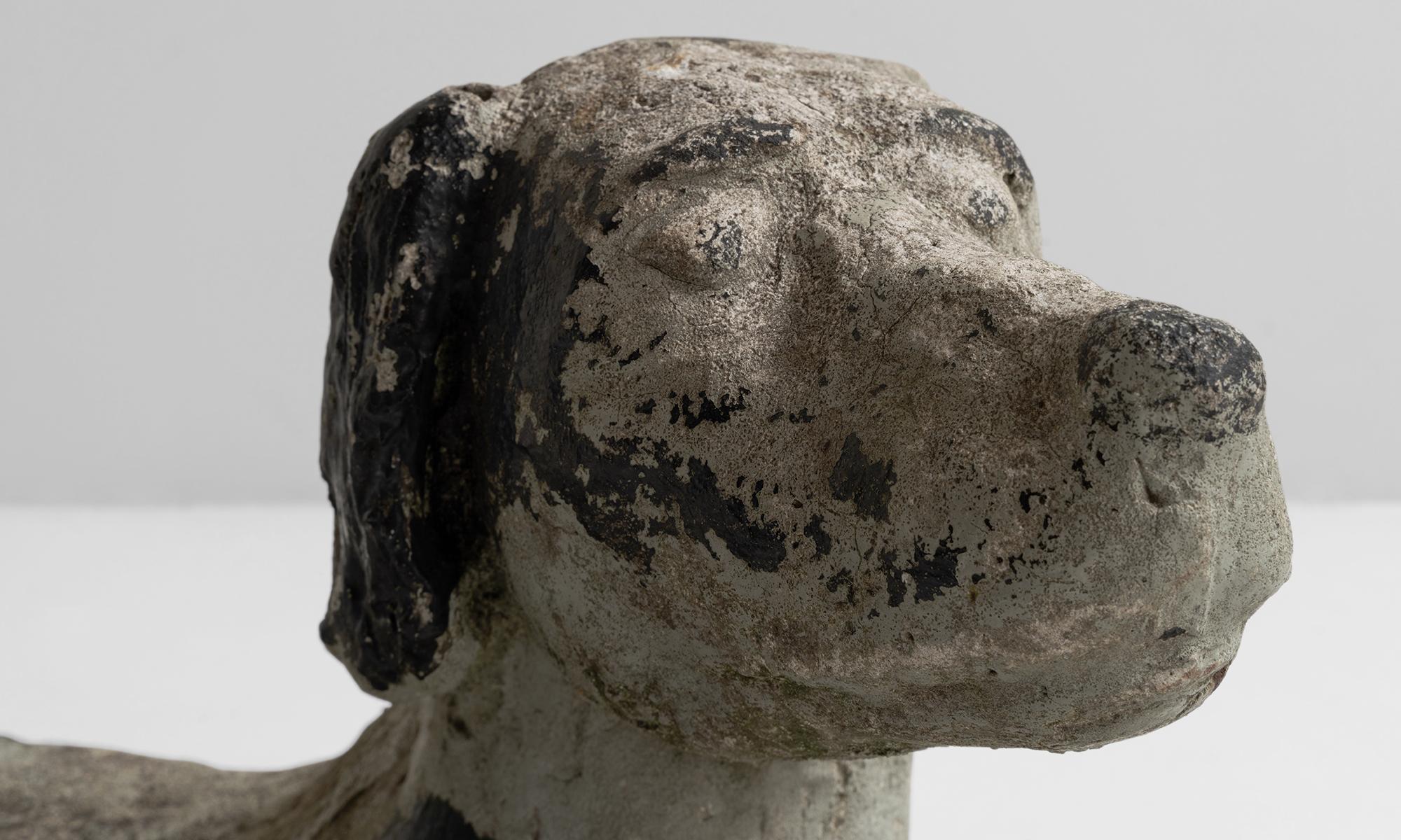 Cast Stone Dog Garden Sculpture, France, 1950 at 1stDibs | stone dog ...