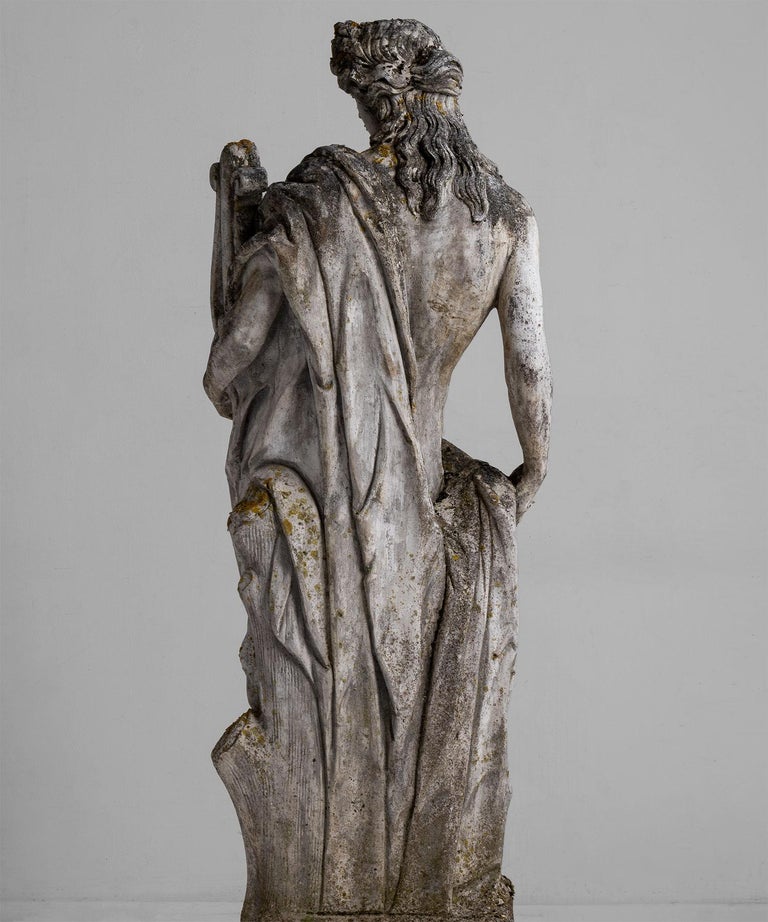 Cast Stone Garden Statue of Apollo, England, circa 1950 at 1stDibs ...