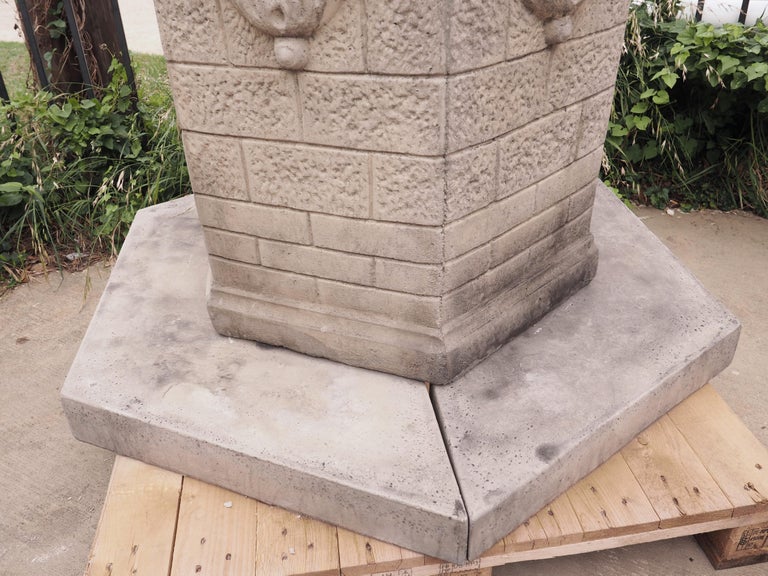 Cast Stone Garden Well from Northern France at 1stDibs