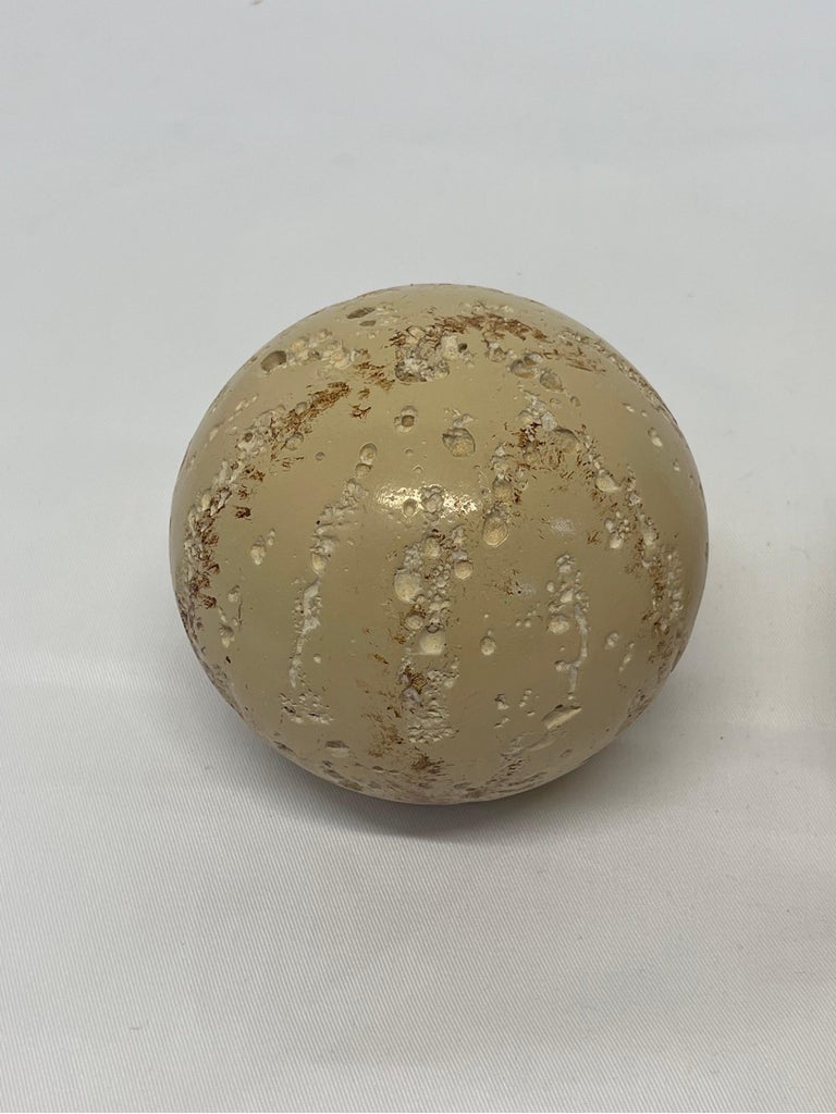 Cast Stone Sphere Sculptures by Jaru - a pair For Sale at 1stDibs