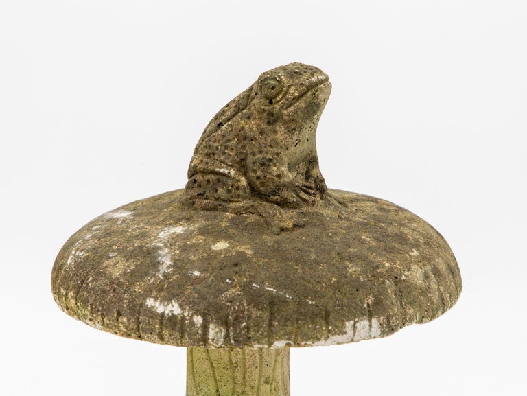 Cast Stone Toadstool Garden Ornament, 20th Century For Sale at 1stDibs