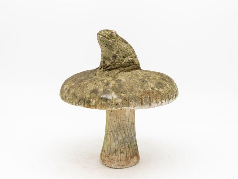 Cast Stone Toadstool Garden Ornament, 20th Century For Sale at 1stDibs
