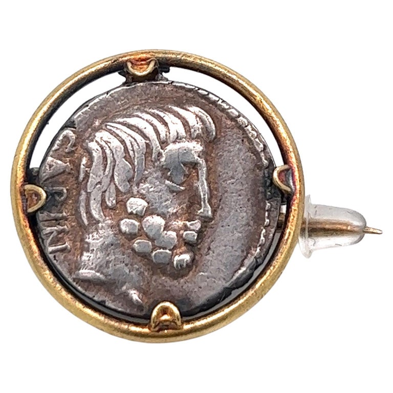 Castellani Roman Coin Brooch For Sale at 1stDibs