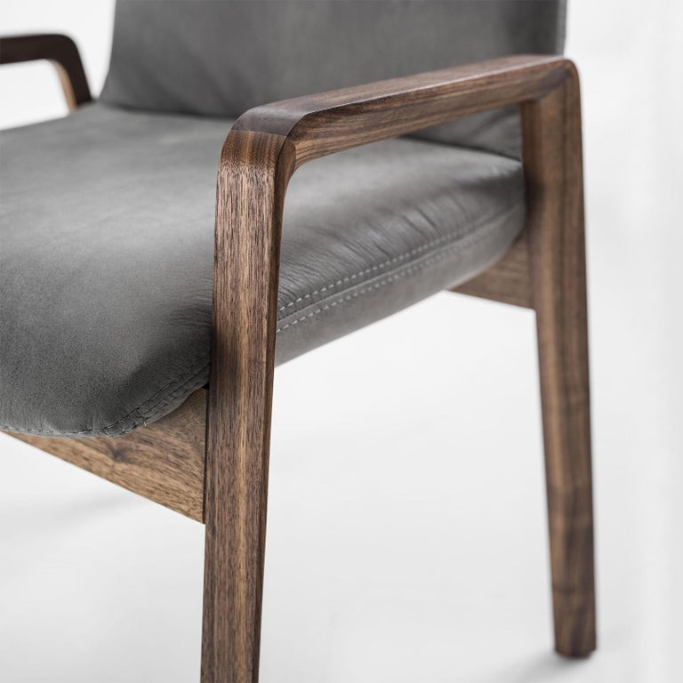 Castello Chair in Solid Walnut Wood For Sale at 1stDibs