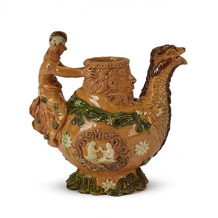 Castle Hedingham Figural Edward Bingham Jug 19th Century at 1stDibs