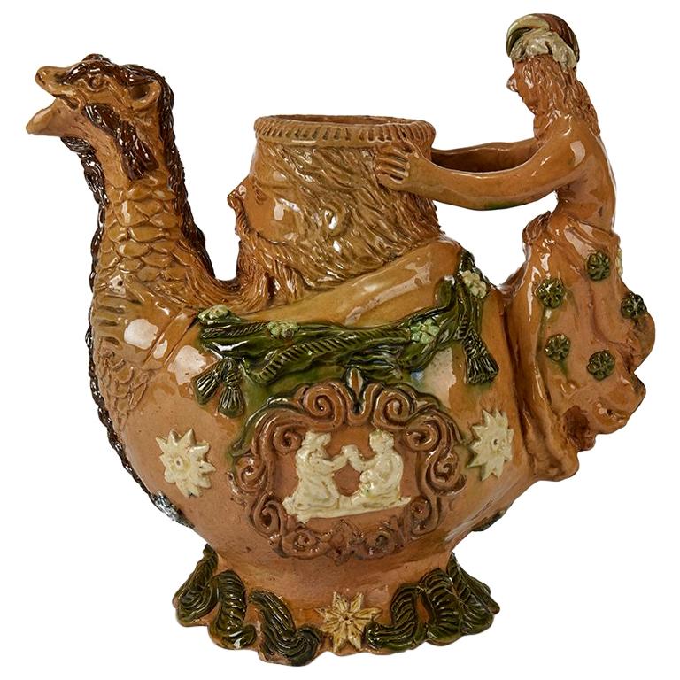 Castle Hedingham Figural Edward Bingham Jug 19th Century at 1stDibs
