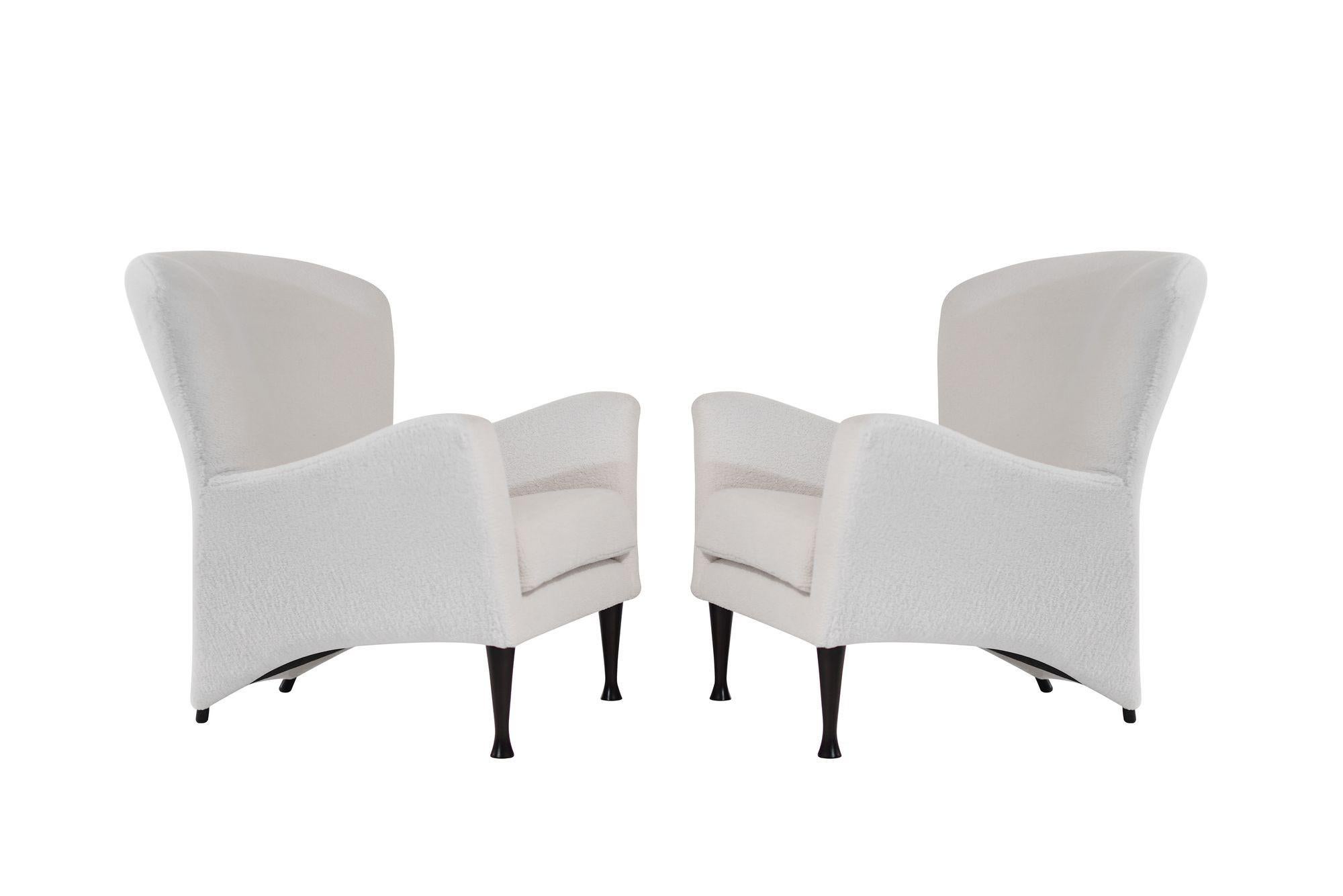 Castor Lounge Chairs in Wool Bouclé by Gijs Papavoine for Montis For ...