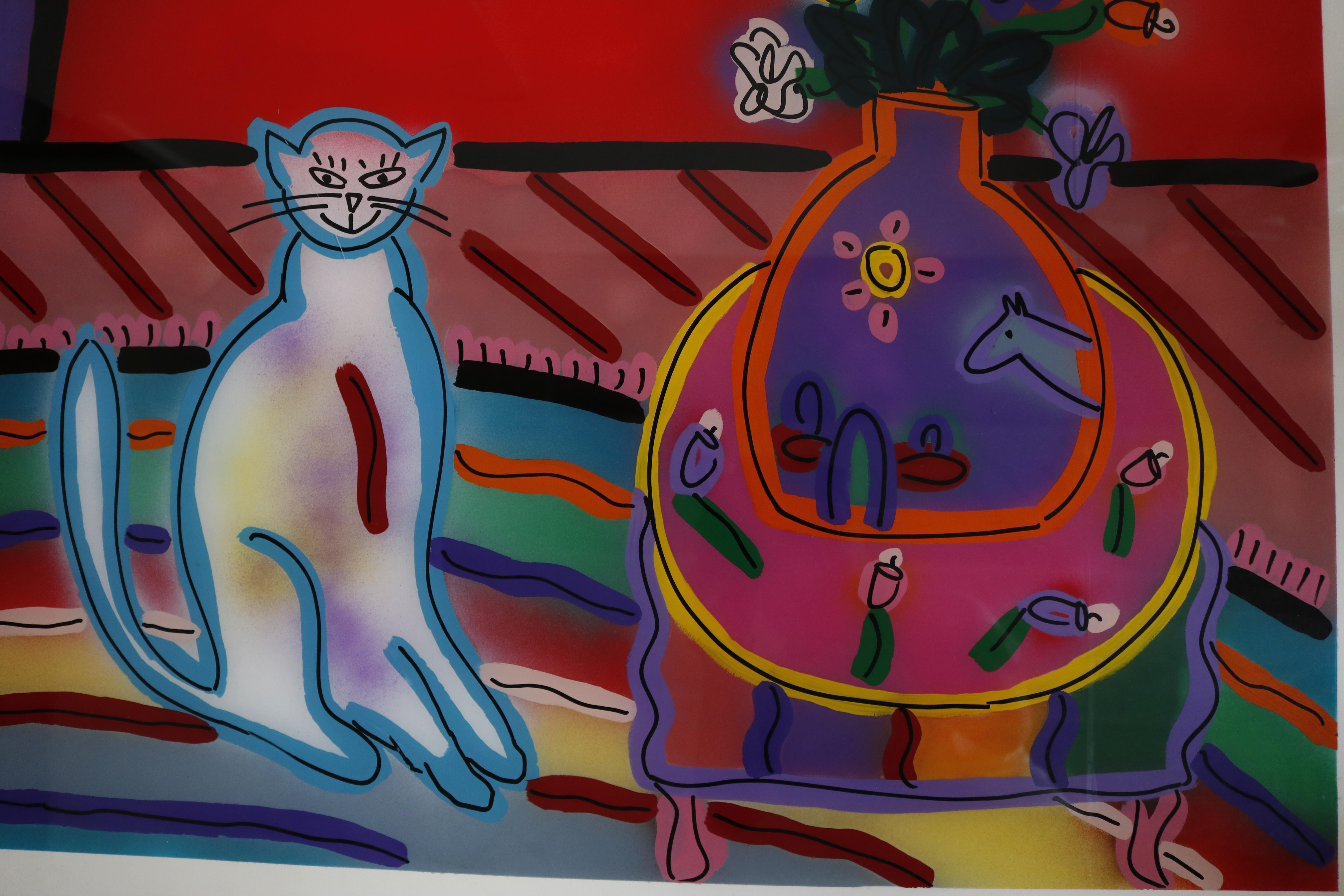 Cat in Living Room Scene Painting by Jack Shultz For Sale at 1stDibs | jack schultz artist, jack ...
