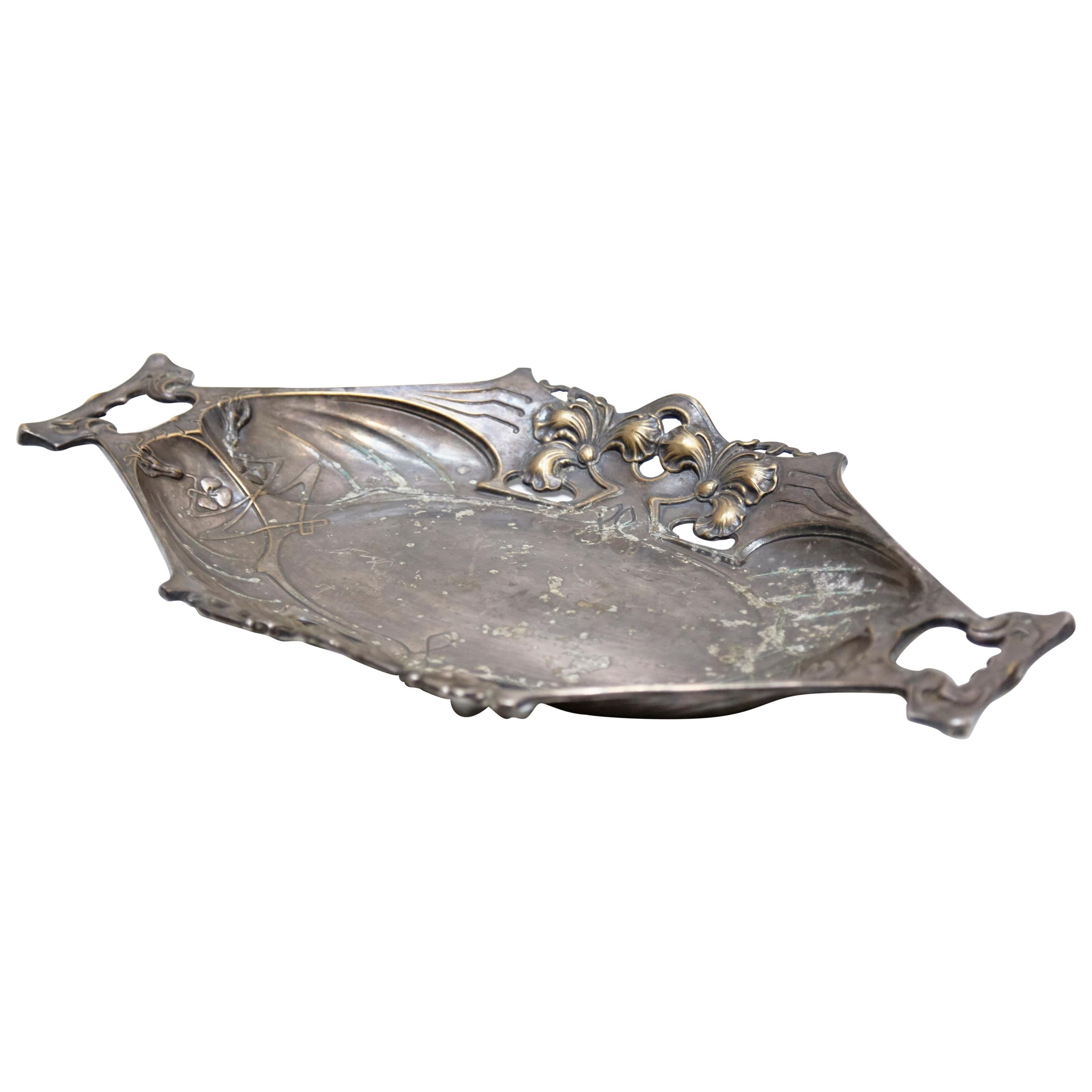 Catalan Modernist Pewter Tray from Barcelona, circa 1920 For Sale at ...