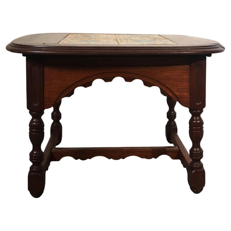 Catalina California Tile Top Side Table For Sale at 1stDibs