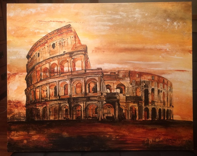 Roman Colosseum Painting