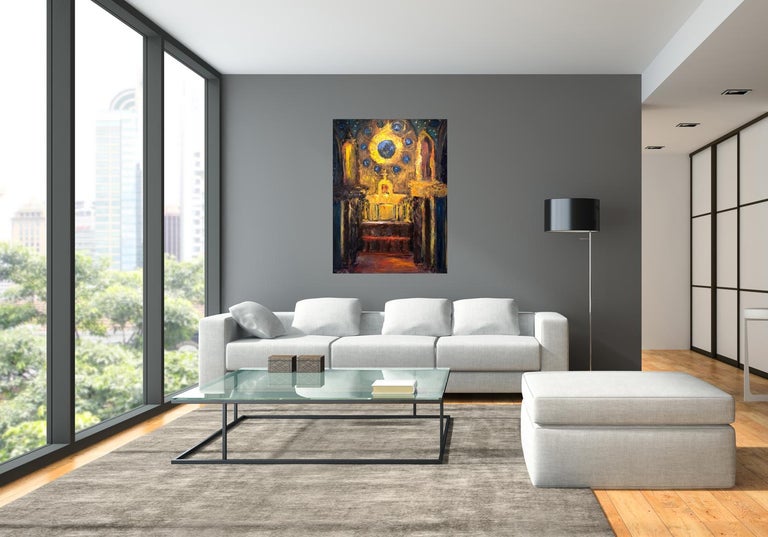 Catherine Picard-Gibbs - "Altar with Celestial Blue and Gold ...